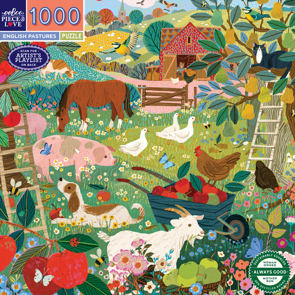 Eeboo - English Pastures - 1000 bitar